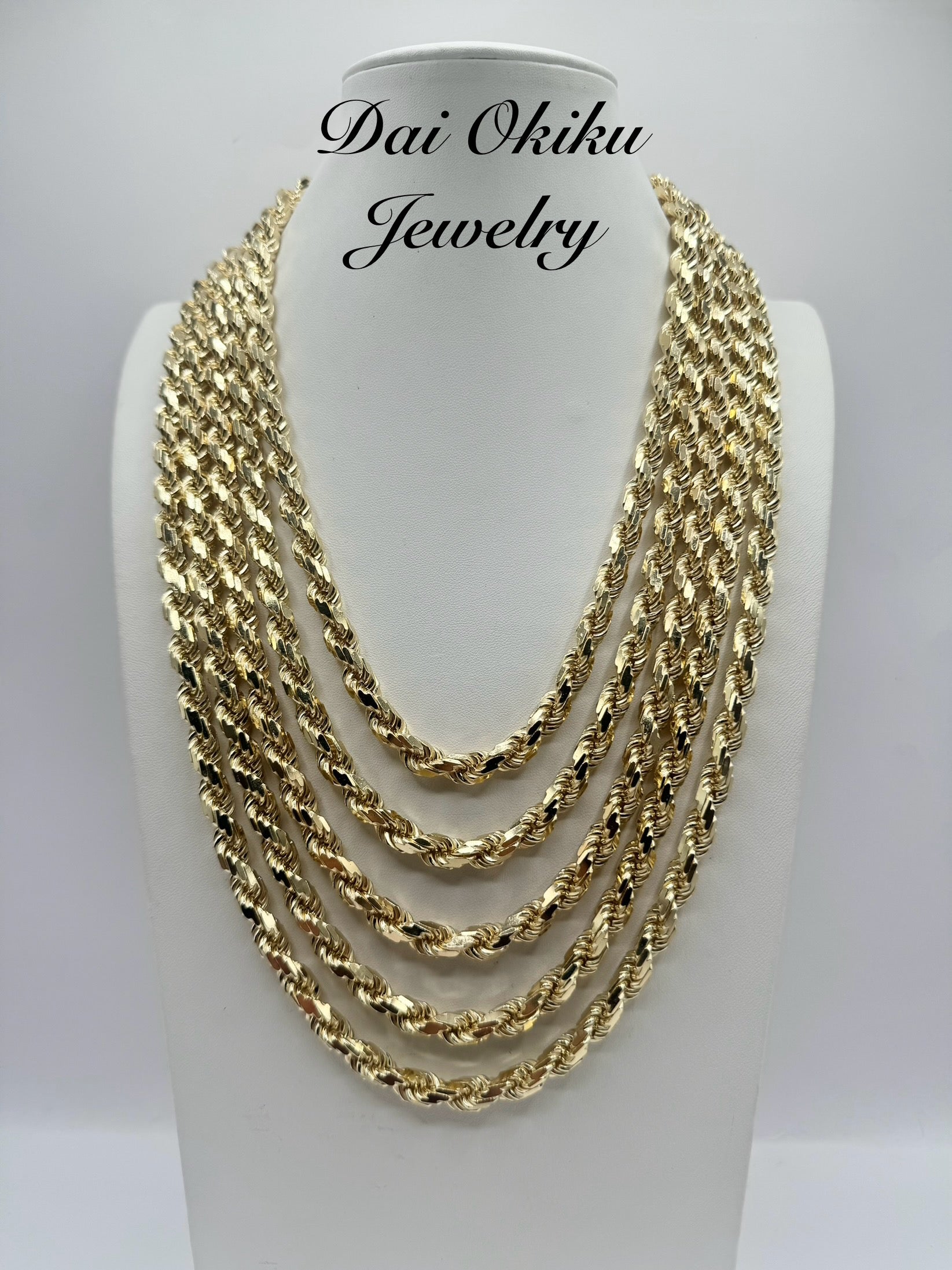 8mm Diamond Cut Ropes – Dai Okiku Jewelry